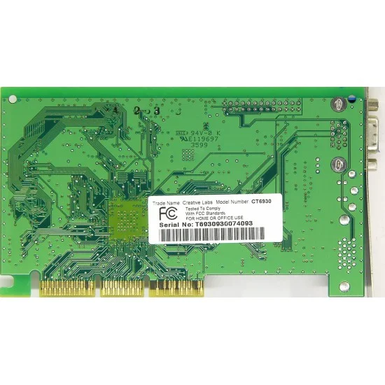 Scheda video AGP Labs 3D Blaster con GPU RIVA TNT2 32MB di RAM ...