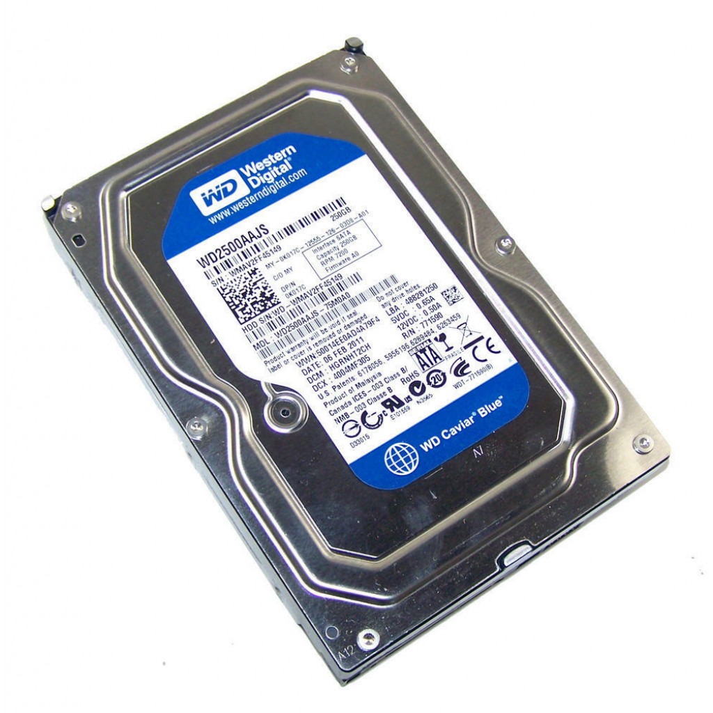 Hard Disk 250GB WD2500AAJS 7200 RPM 8MB SATA 3,5" - WD2500AAJS