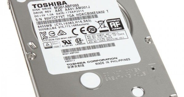 2.5 Inch SATA internal hard disk Toshiba MQ01ABF050 size 500GB - MQ01ABF050