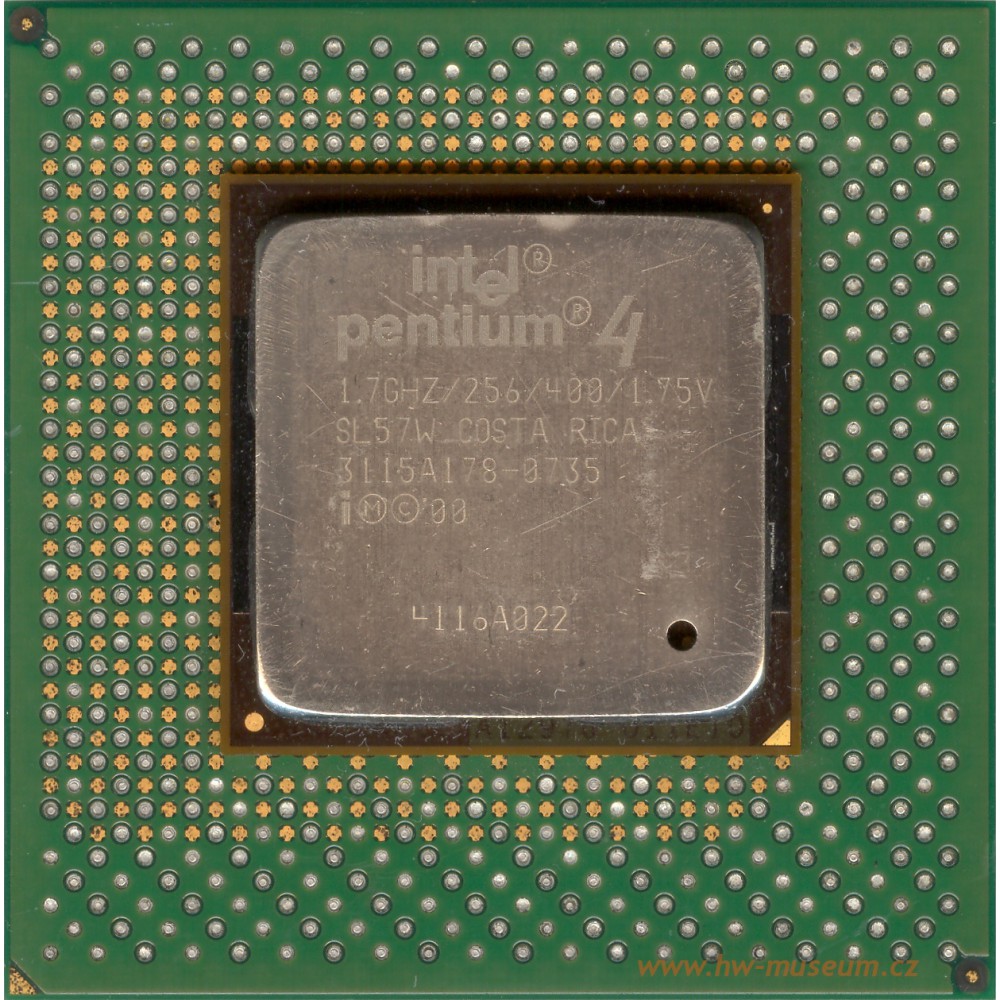 CPU Intel Pentium 4 SL400 - 1,3 Ghz 256 / FSB 400 / 1,7V - P4SL400