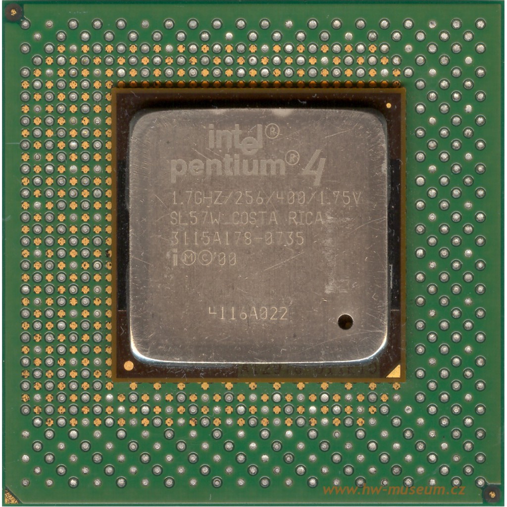 CPU Intel Pentium 4 SL400 - 1,3 Ghz 256 / FSB 400 / 1,7V - P4SL400
