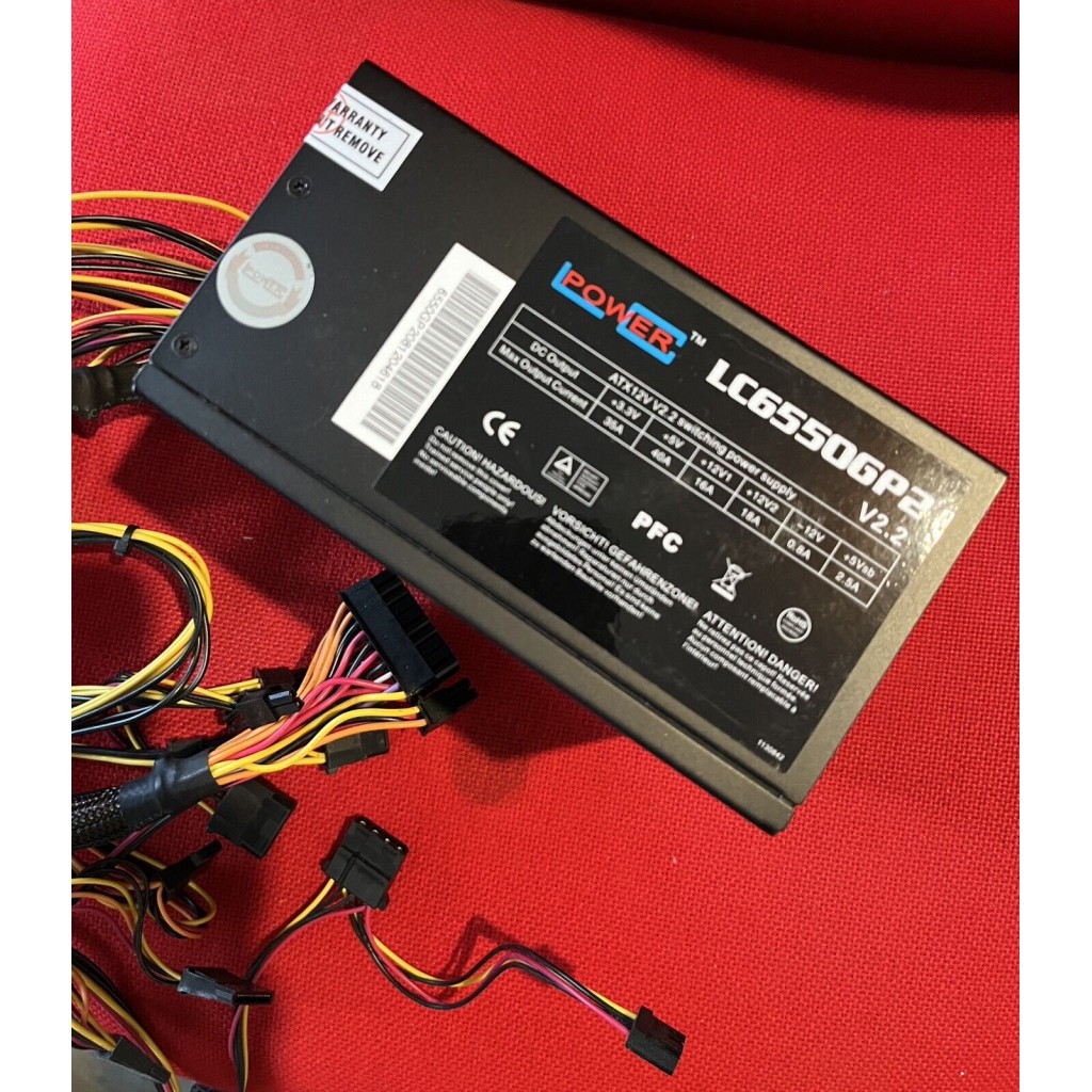 LC Power LC6550 GP2 V2.2 550 Watt ATX PC power supply - LC6550-GP2-V2.2