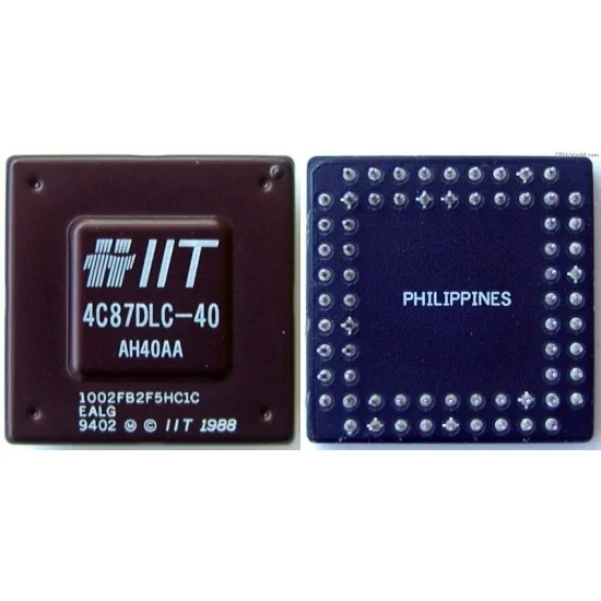 IIT 4C87DLC-40 40Mhz FPU for 386 or 486SLC/DLC 40Mhz motherboards ...