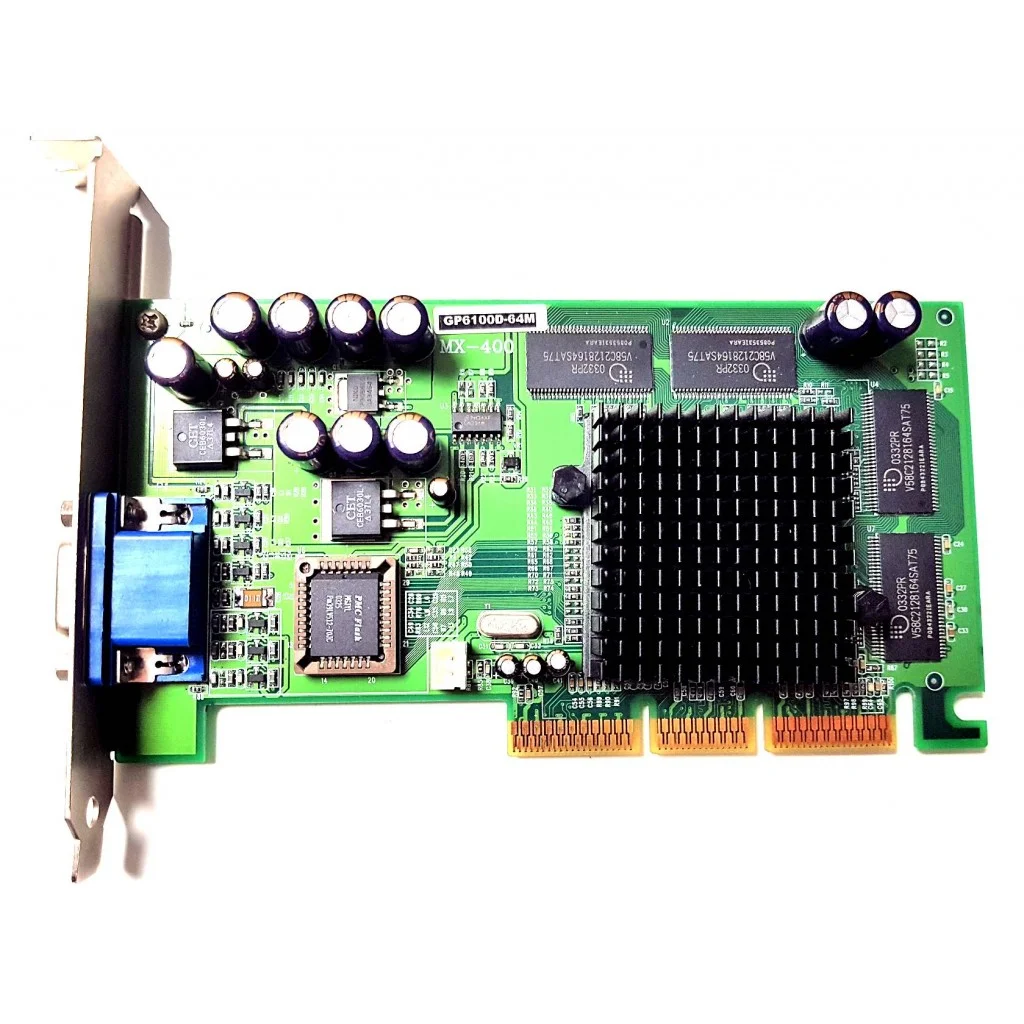 NVidia AGP GeForce 2 MX400 GP6100D-64M NVidia Video Card - GP6100D-64M