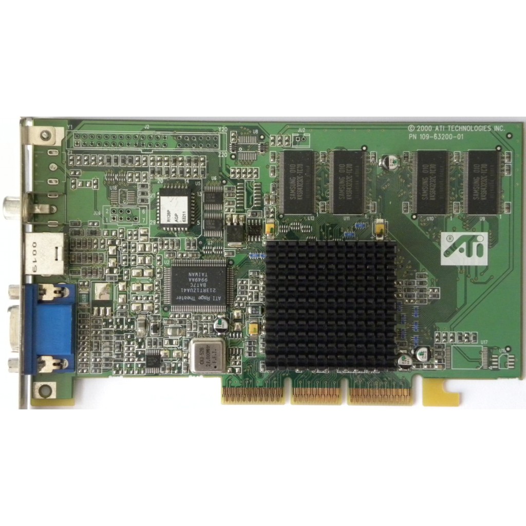 ATI Rage 128 Pro AGP 4x AGP video card - ATIRAGEPRO128