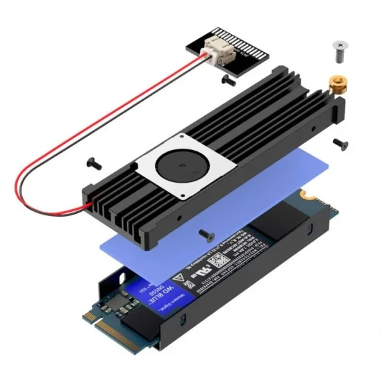 Active heat sink with integrated fan for M2 2280 NVME SSD disks - HSA ...
